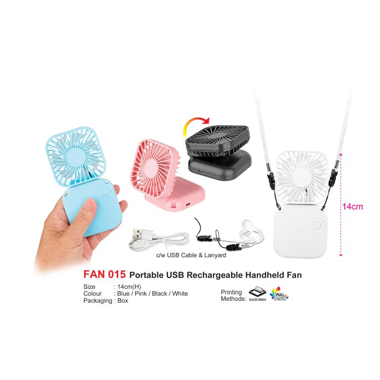 Portable USB Rechargeable Handheld Fan (FAN015) – IG Premium Sdn Bhd