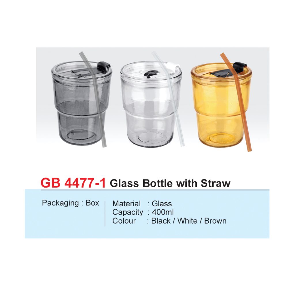 Glass Bottle with Straw (GB4477-1) – IG Premium Sdn Bhd